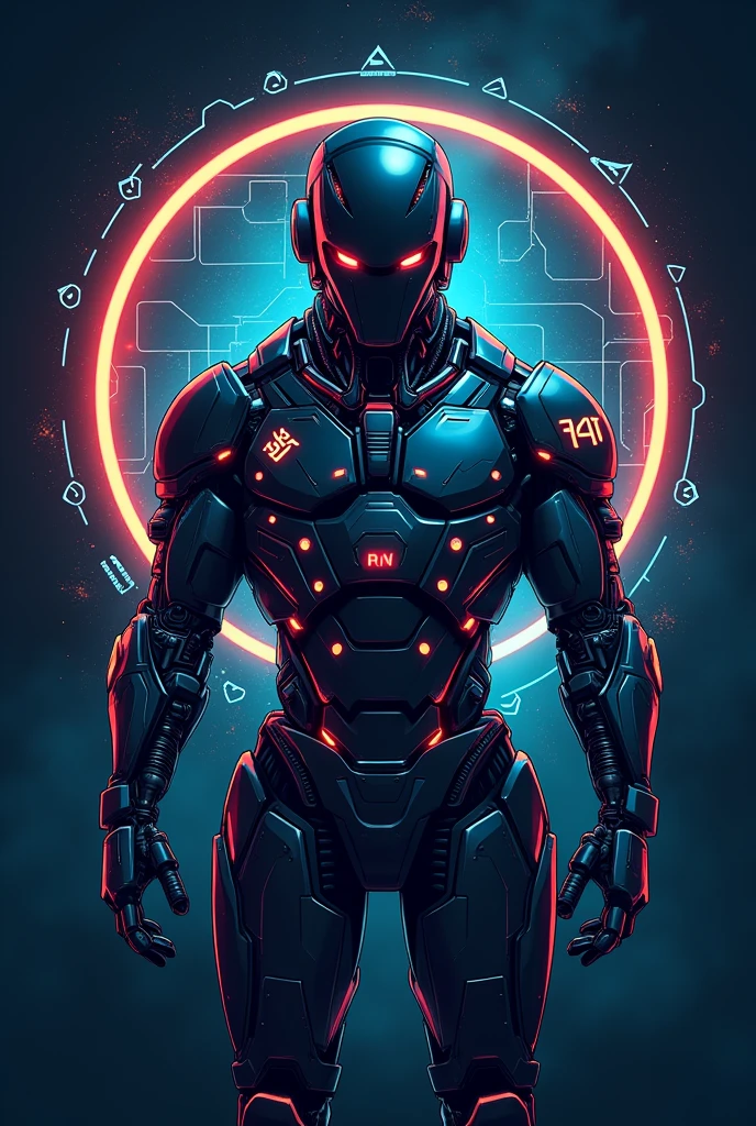 Mythcrusher squad logo cyborg - SeaArt AI