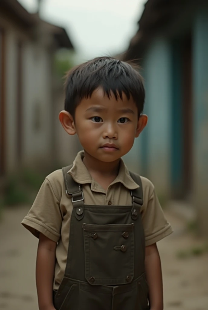 From the TV image, the Dolly Out comes out to focus on young Melvin ...