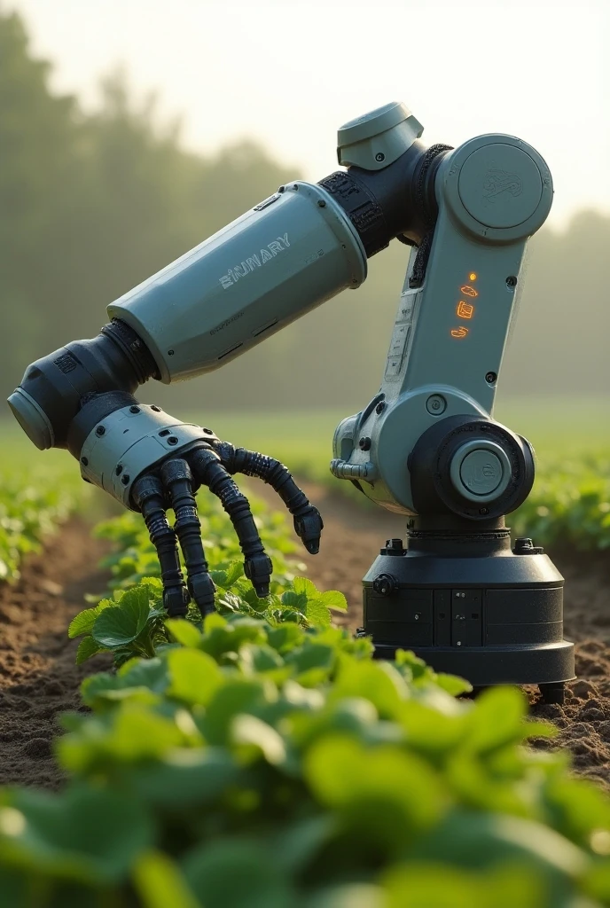 Crawler robotic arm picks smart agricultural machinery - SeaArt AI