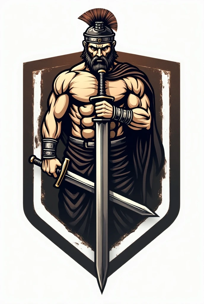 Gladiatorz name of the logo with medico symbol and the sword should be inserted - SeaArt AI