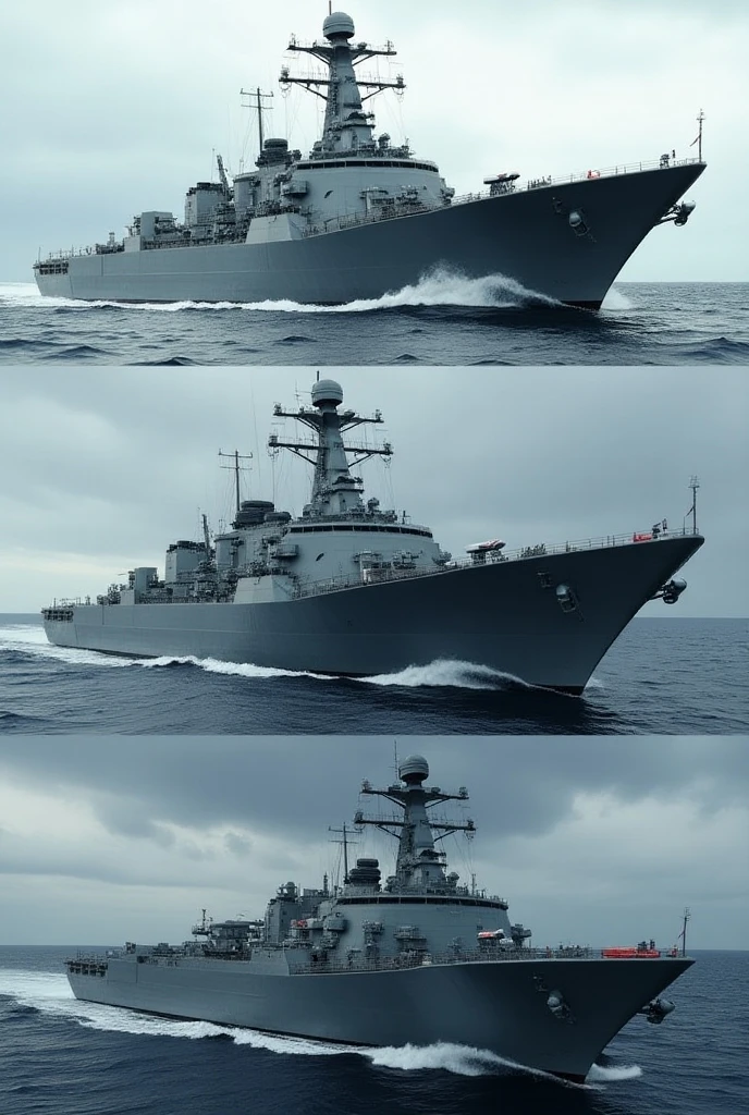 Modern warship, destroyer,multiple views - SeaArt AI