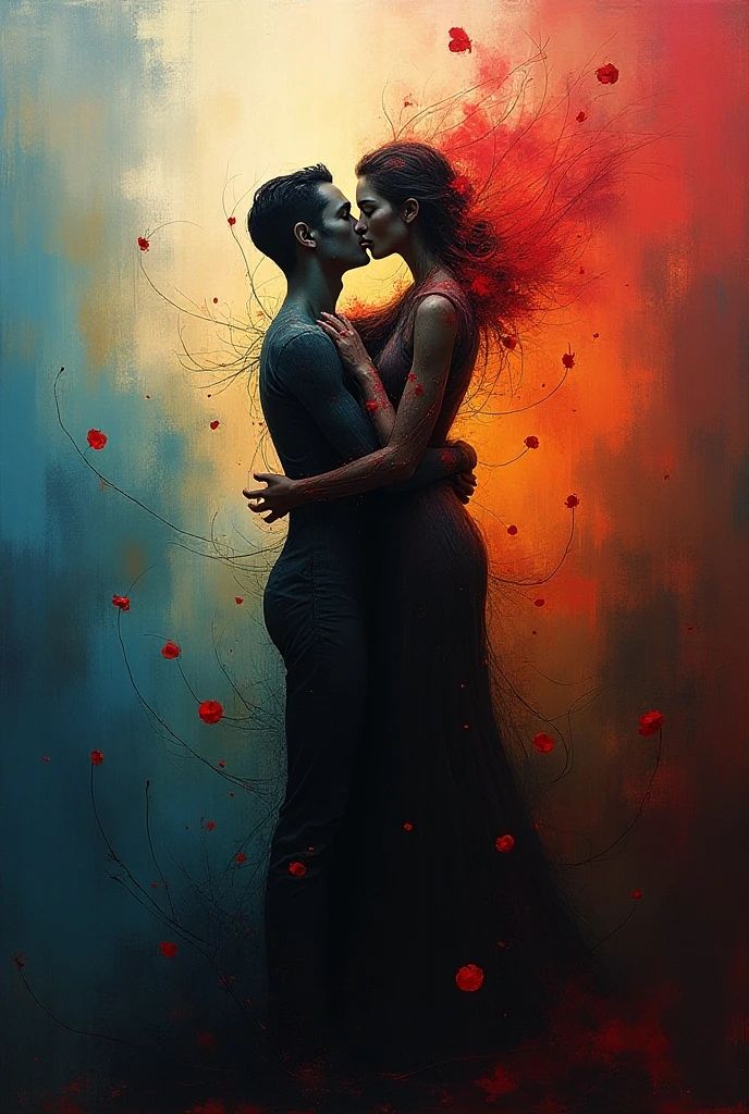 An image that has to do with the expressionism of an emotion of love ...
