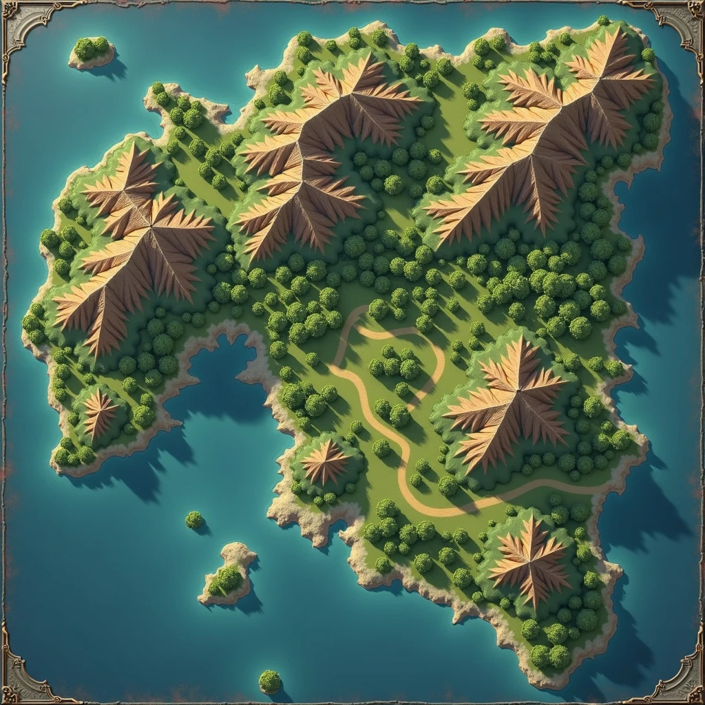 Create a map of a territory called Joylund Joylund is a map of a region ...