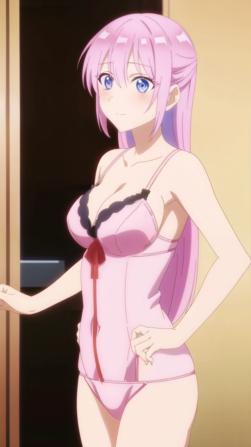 Miyako Shikimori, wearing sexy body lingerie , Tied hair , long hair - SeaArt AI