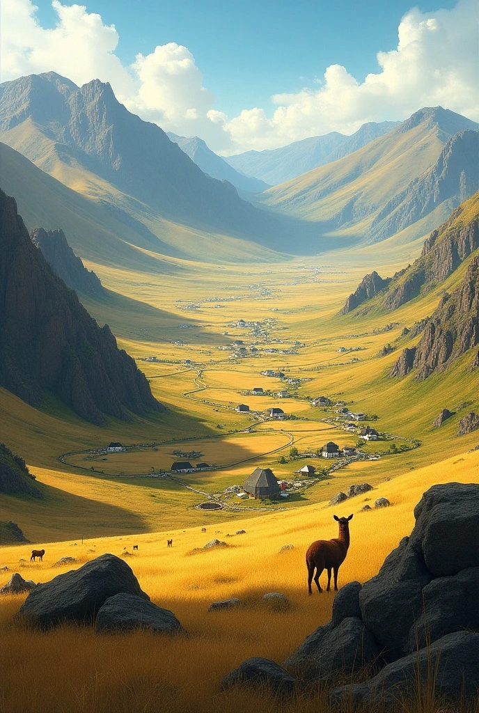 An image of the Suni region on the map of Peru - SeaArt AI