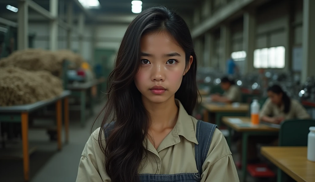 A beautiful 20-year-old woman , is from Indonesia , is stressed by the uncomf - SeaArt AI