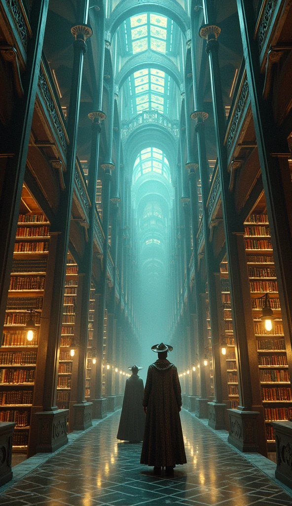 **"Dimension-Hopping Library"** "In the heart of a bustling city ...