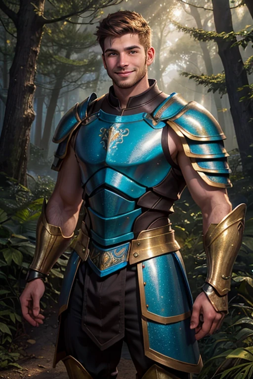 Photo realistic. A handsome, twenty-year-old, Caucasian, muscular ...