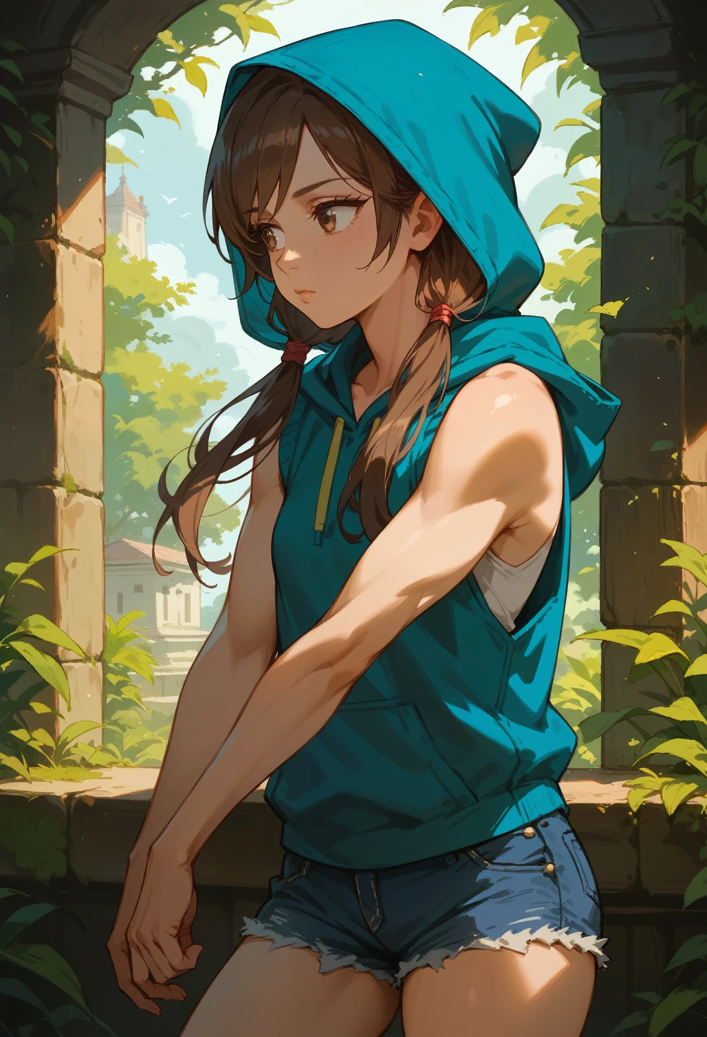 (masterpiece, best quality), 1girl, stoic, looking to the side - SeaArt AI