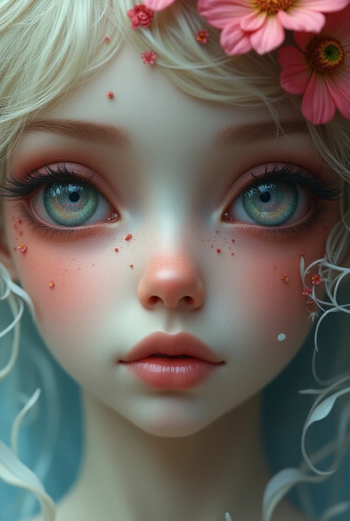 Flowery eyes - SeaArt AI