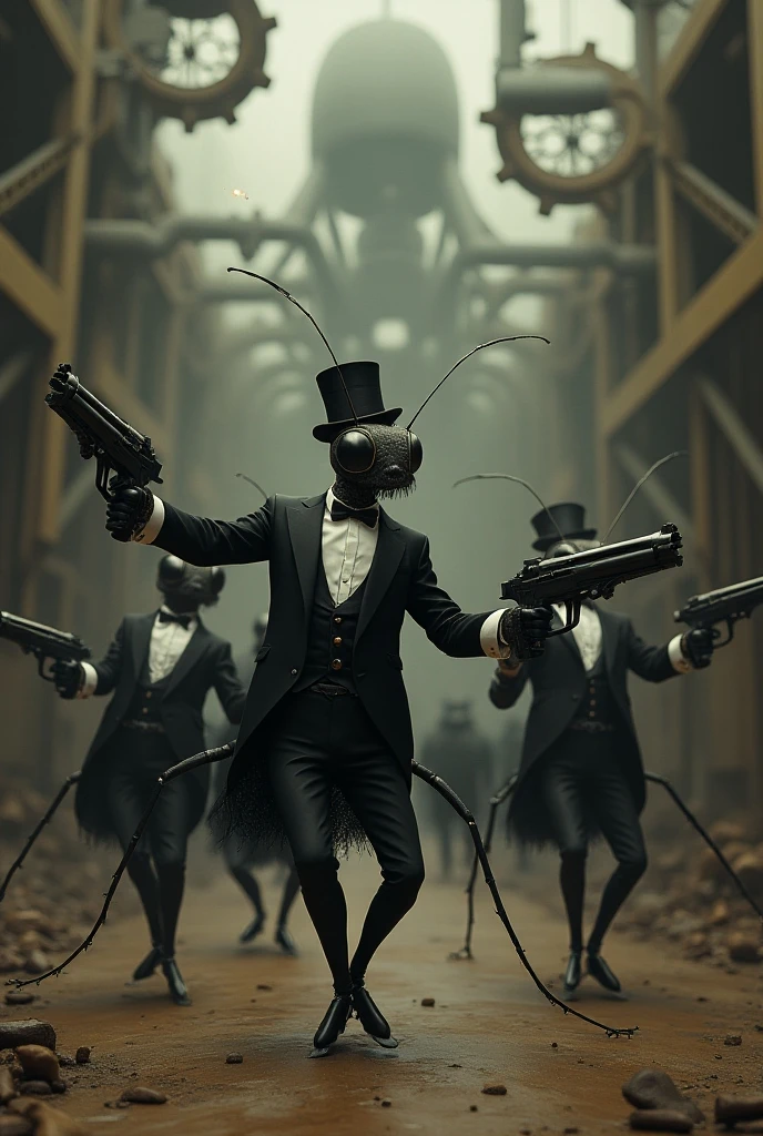 dancing 、Insects、 tuxedo、Machine gun、Pathetic、dance,Have fun - SeaArt AI