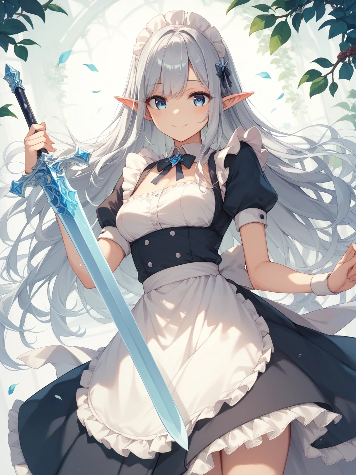 (masterpiece)、( best quality)、( Hi-Res)、 Giant Ice Sword:1.5 - SeaArt AI