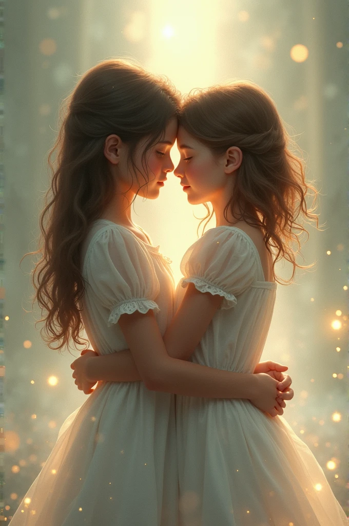 Boy hug girl soul - SeaArt AI