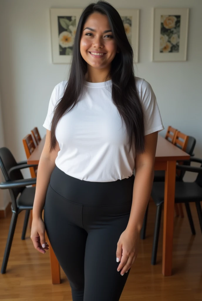 Laura is a very small typical Argentine woman, she is just 1 - SeaArt AI