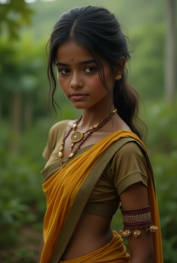 Indian girl sanskari beautiful introvert shy - SeaArt AI