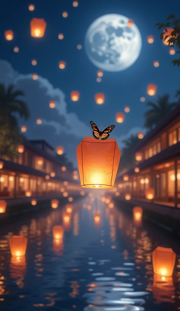 (1111) Floating Lanterns created with SeaArt AI