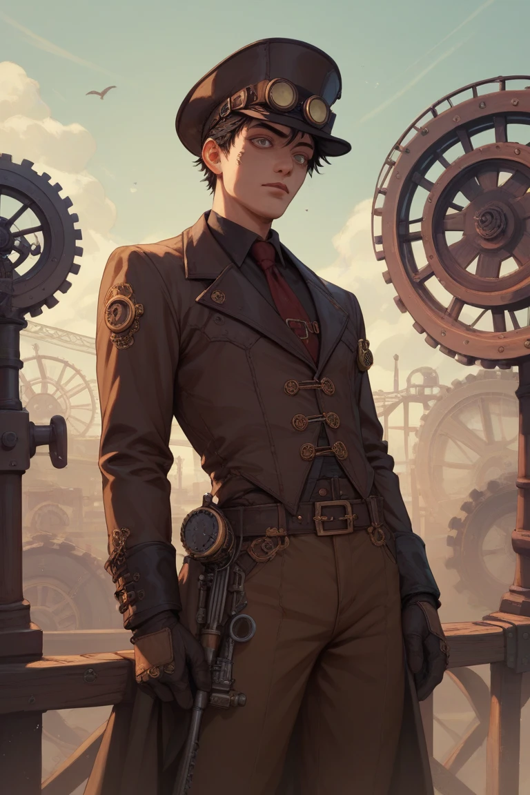 Steampunk chainsaw - SeaArt AI