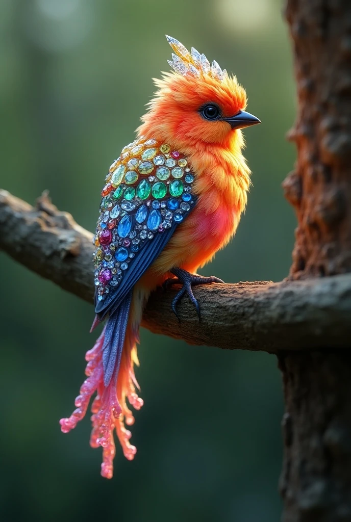 Forbes Diamond「Cute little bird on a tree」teeth、The protagonist is ...