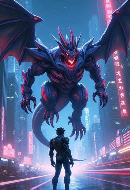 The image features the card " Cyber Dragon Core ", a Machine - SeaArt AI