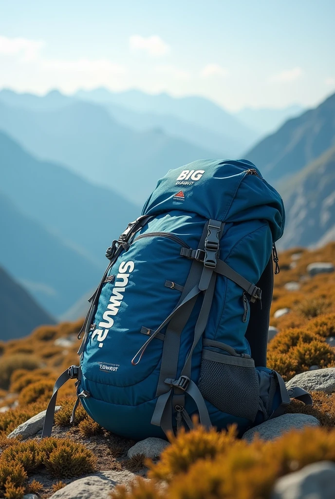 Rea photo, ready big summit bacpack, blue big summit backoack - SeaArt AI
