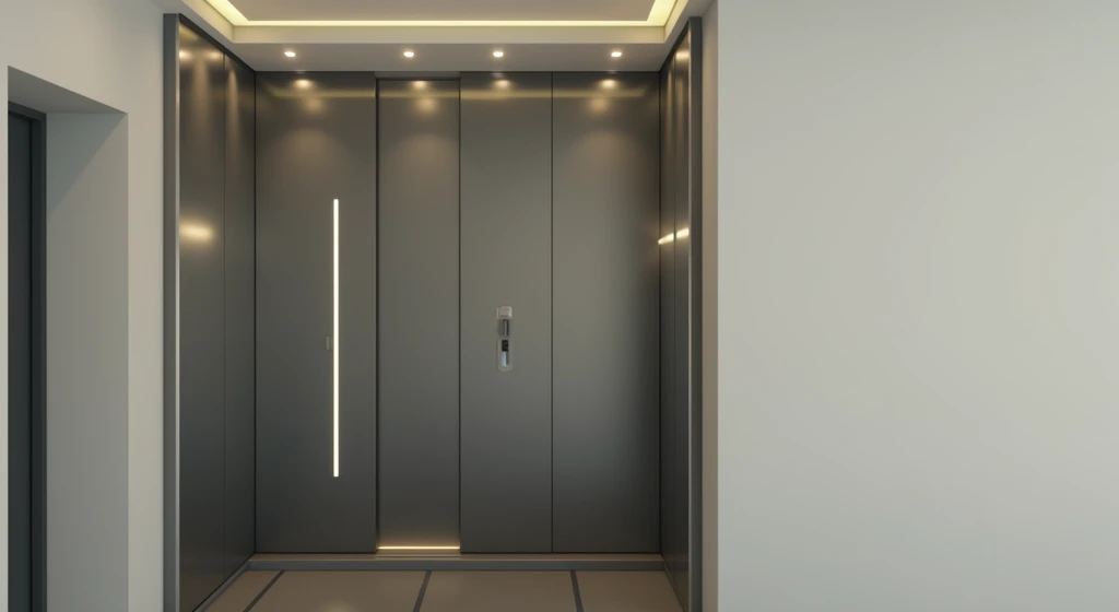 Central sliding door elevator| - SeaArt AI
