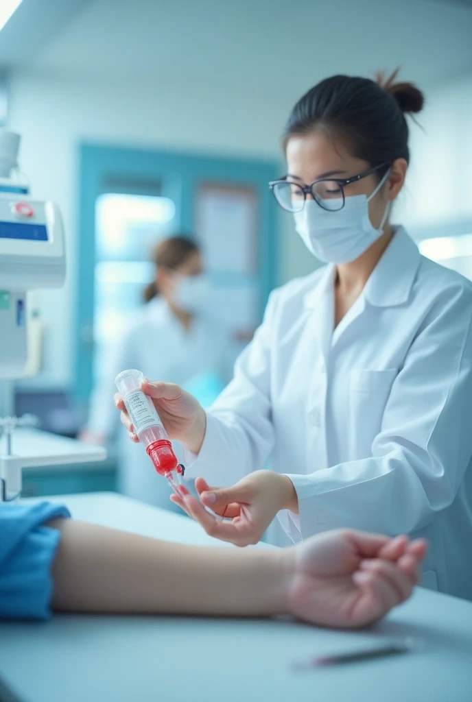 Medical Lab Poster for Blood Collection from a Vein, possessing - SeaArt AI