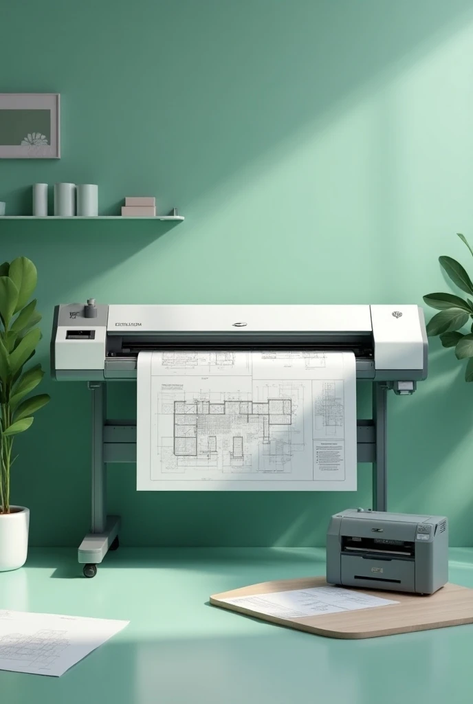 plotter where I can place my logo and the advertising is about printing ...