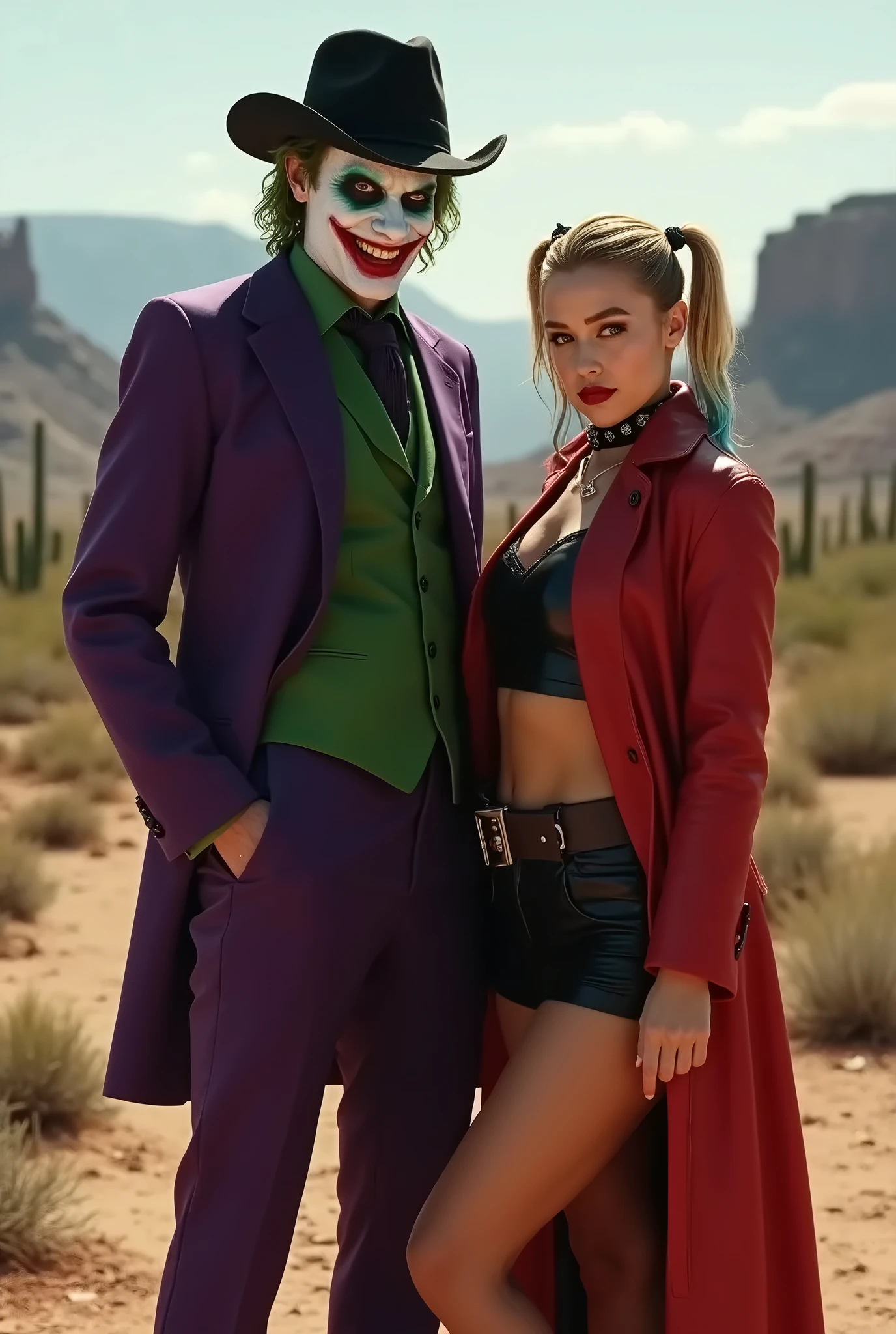 Joker, Heath Ledger, human style, ironic expression, dressed in a three ...