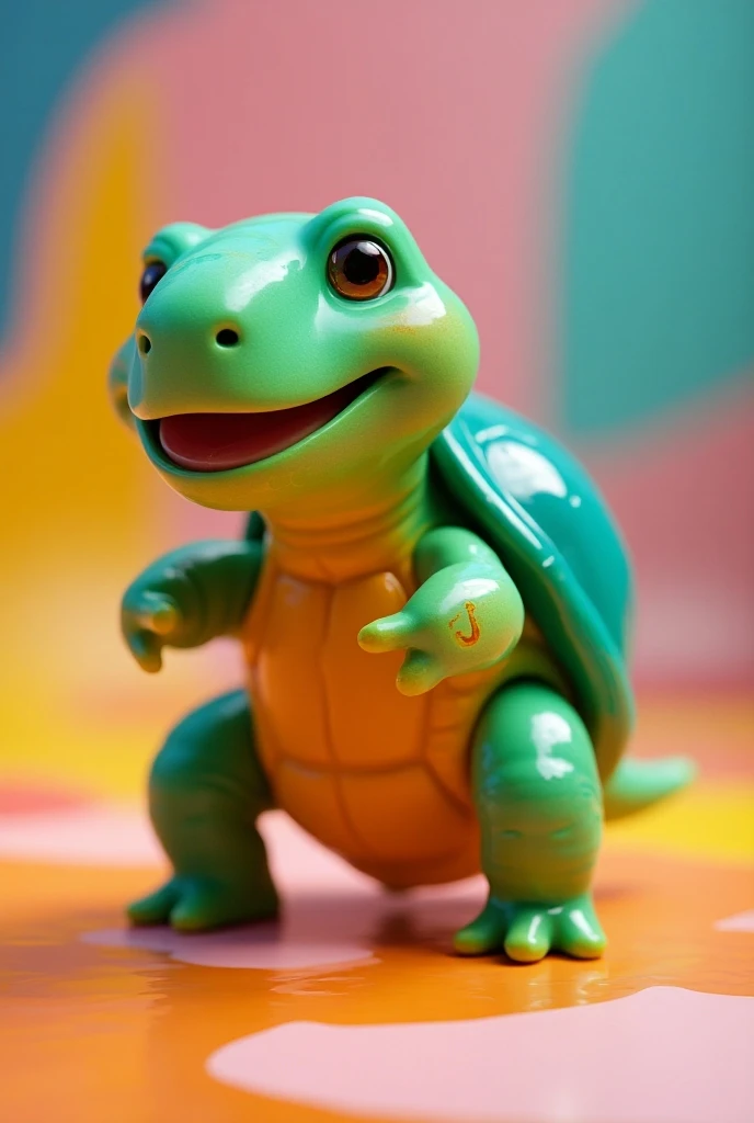 Make an animated turtle made of plastic - SeaArt AI