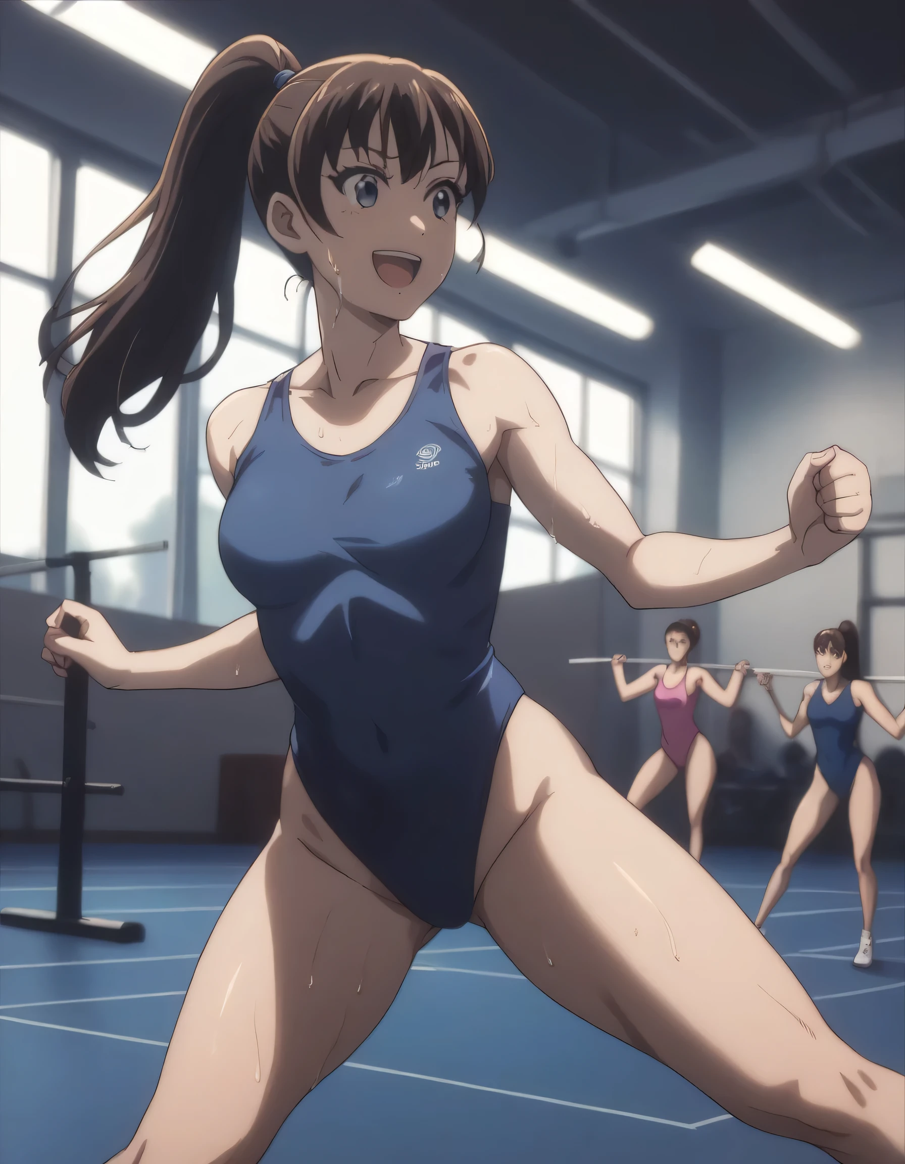 Score_9, score_8_up, score_7_up, gsfghtr, ponytail, leotard, 1girl - SeaArt AI