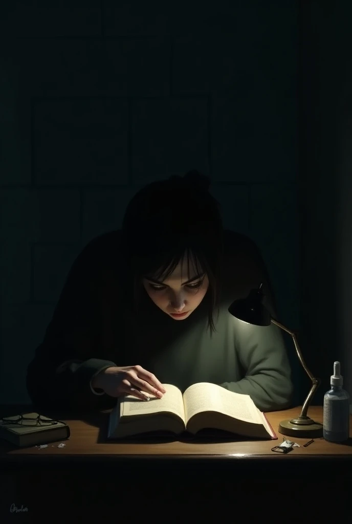 Reading in the dark permanently damages vision" - SeaArt AI