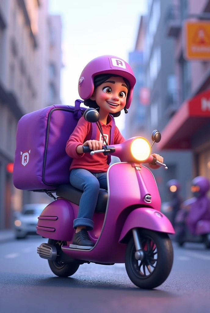 A ZoomZ name in the middle and behind a motorbike with a realistic ...