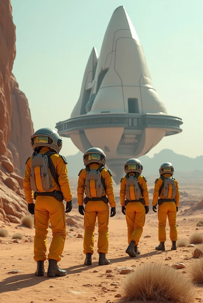 Design a comic book page of a group of space travelers wearing a ...