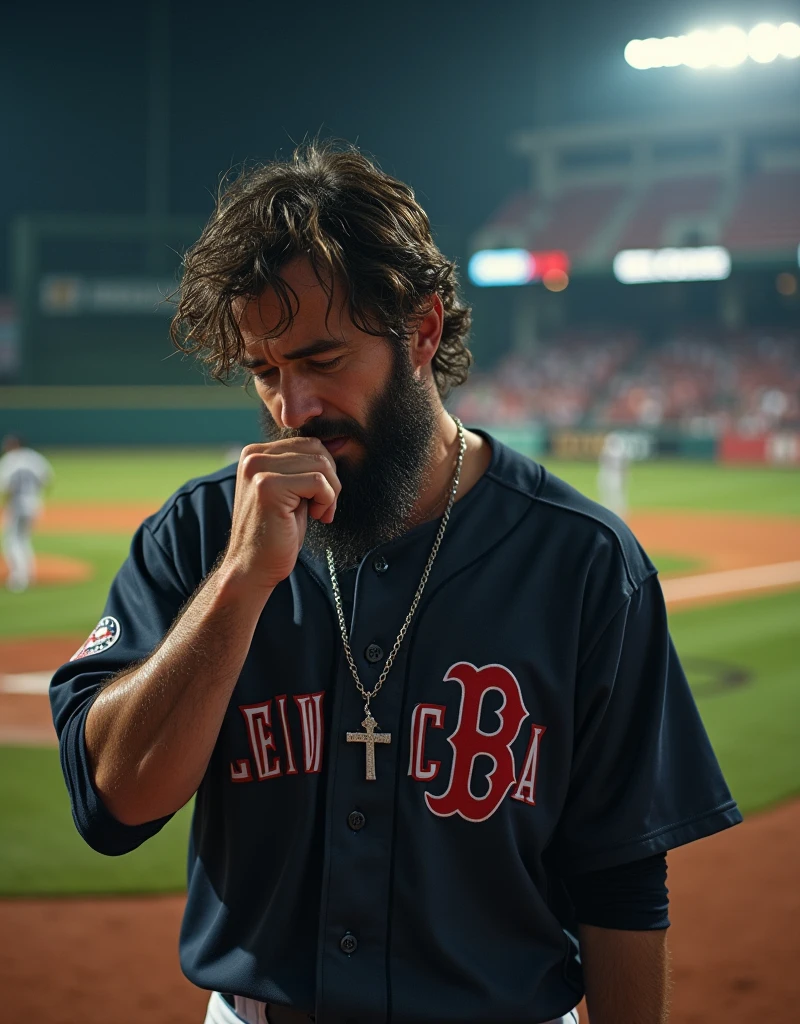 Realistic, theme is "Jinx", Major League Baseball game, pitcher on the ...