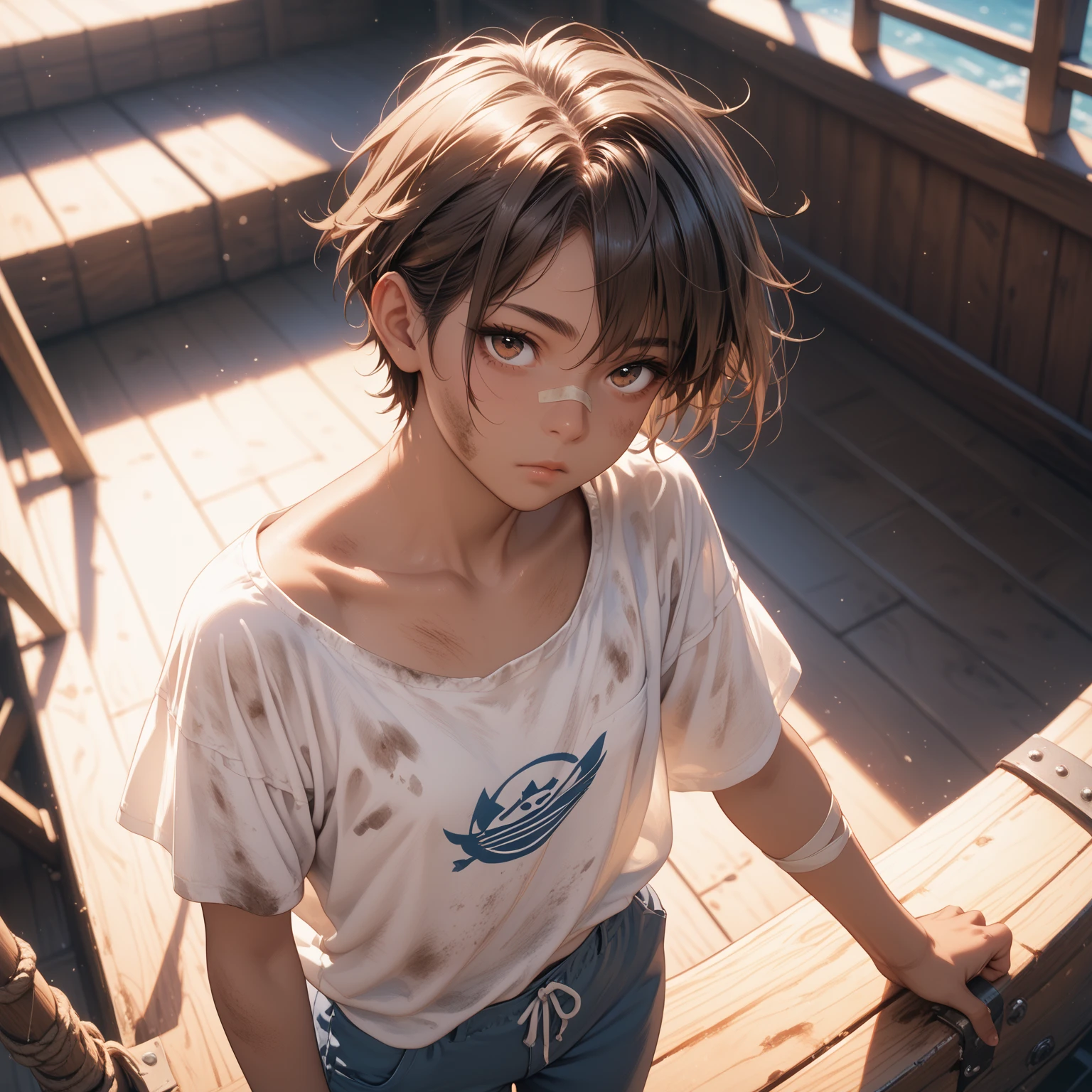 An older tomboy, Dirty skin, Guyish appearance, tanned skin, short ...