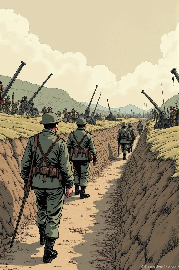 World War I easy to draw by hand - SeaArt AI