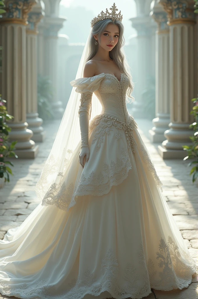 full dress shot , Shot from above, (Front shot:1.5), whole bodyイラスト ...