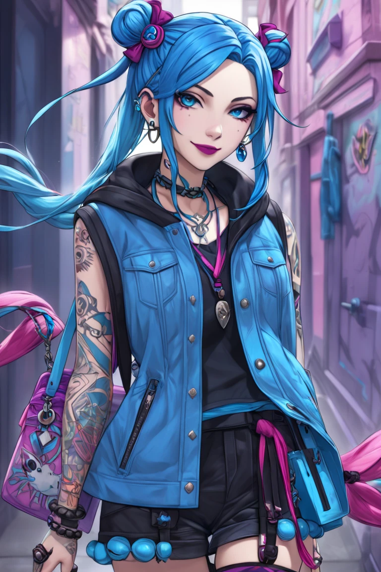 Jinx/金克丝/ジンクス creado con SeaArt AI