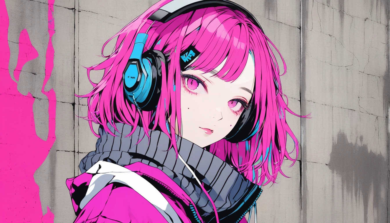 Illustrator, anime , realistic ,sketch , 1 girl, ,lip, sweater - SeaArt AI