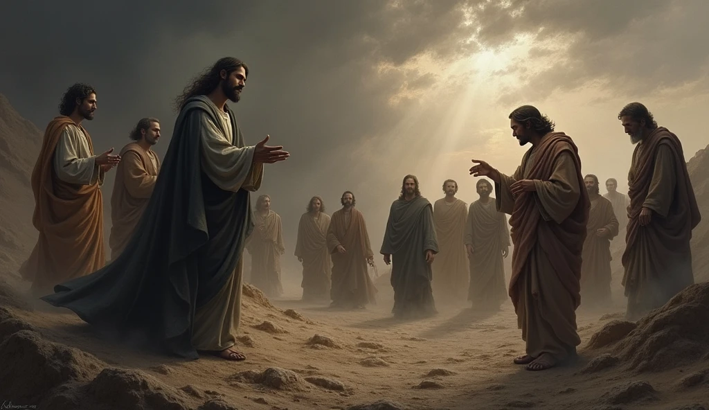 Bible People facing temptations and suffering - SeaArt AI