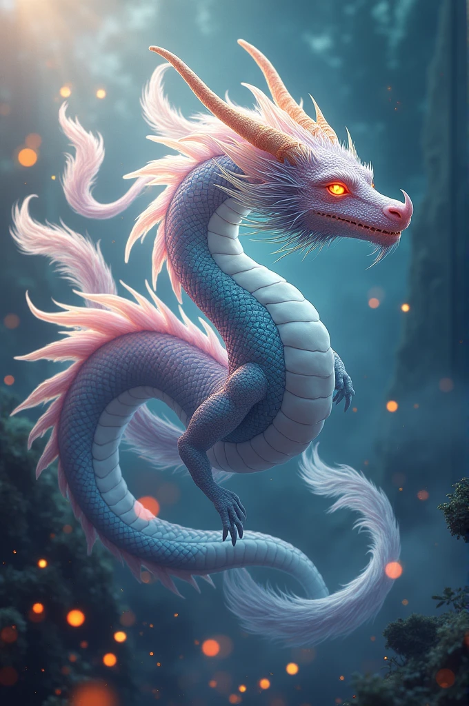 Kyubii Dragon - SeaArt AI