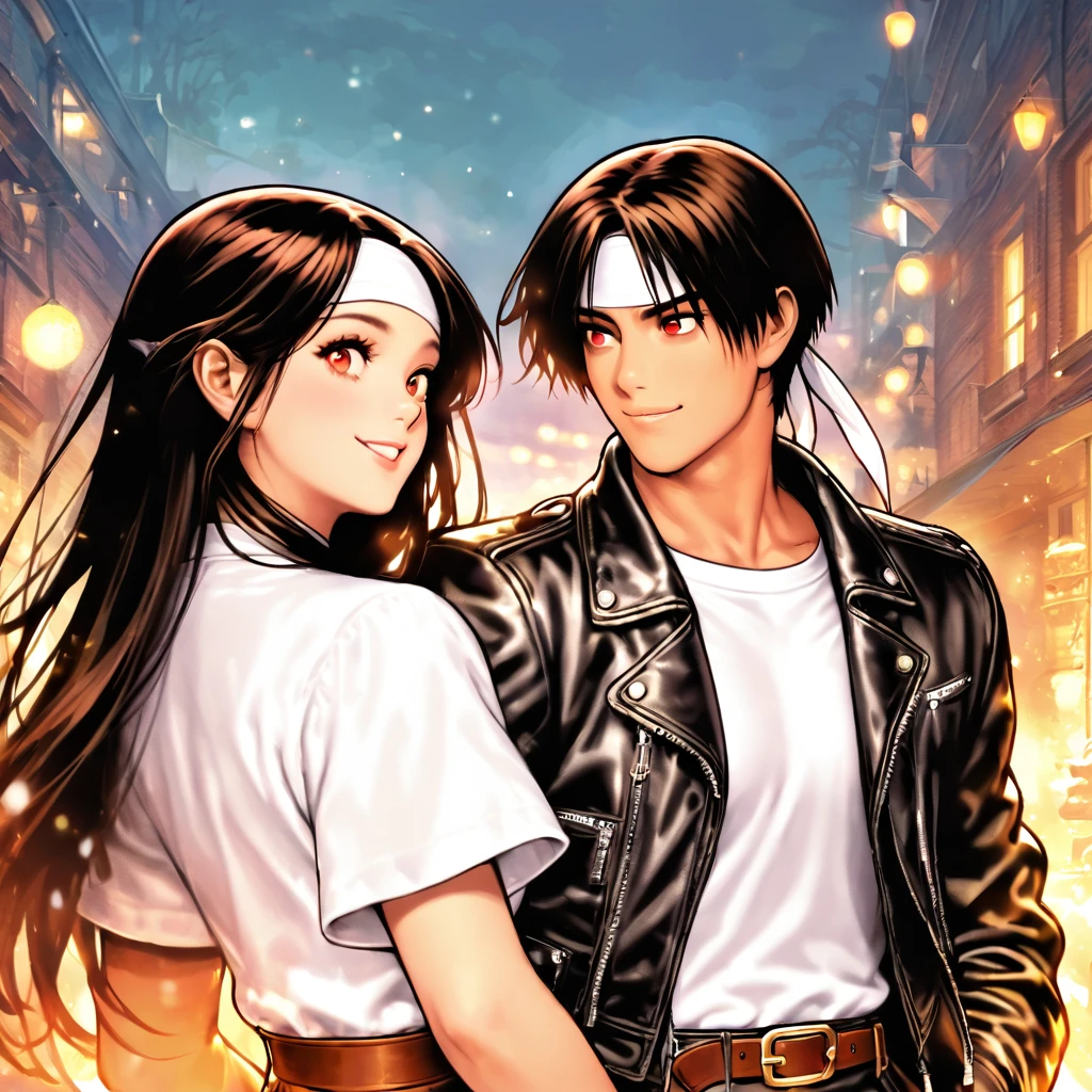 （masterpiece、 high quality、 Hi-Res、 Details、8hair)、Couple in their 20s ...