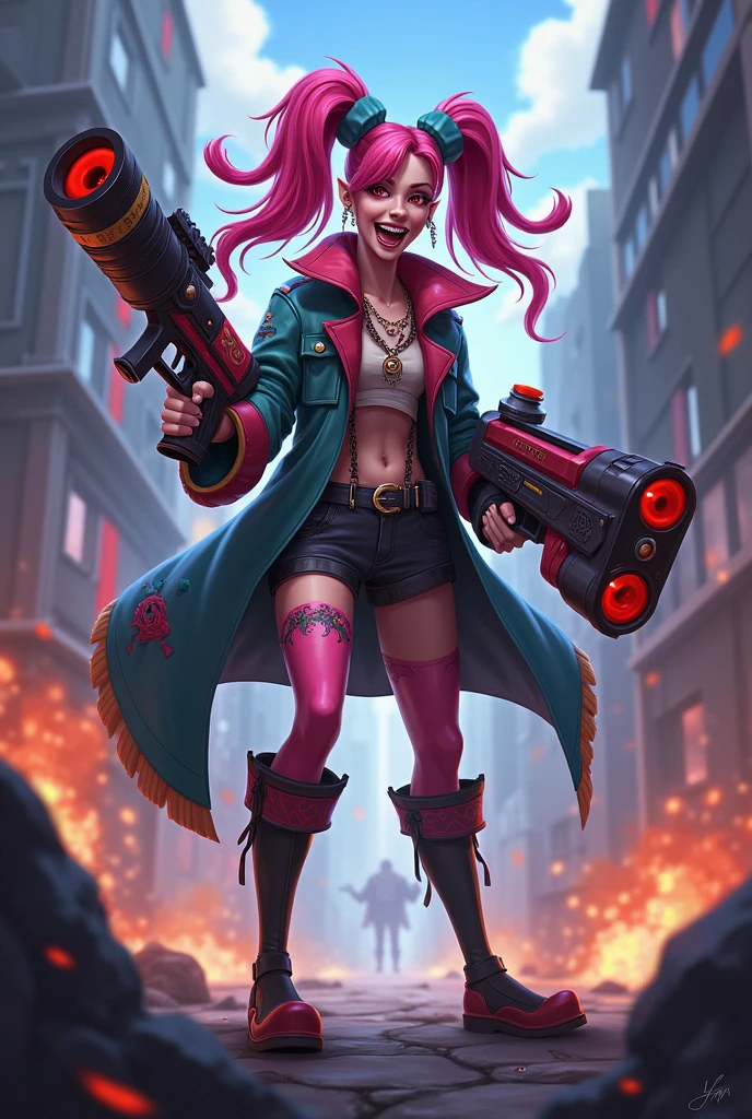 Jinx/金克丝/ジンクス created with SeaArt AI