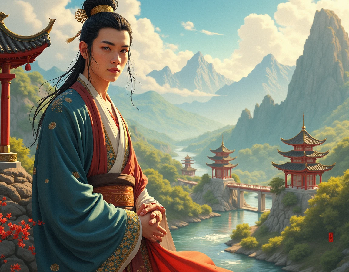 Young man from the Wu Xian era - SeaArt AI