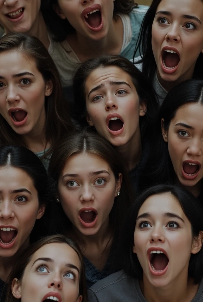 These girls are screaming - SeaArt AI
