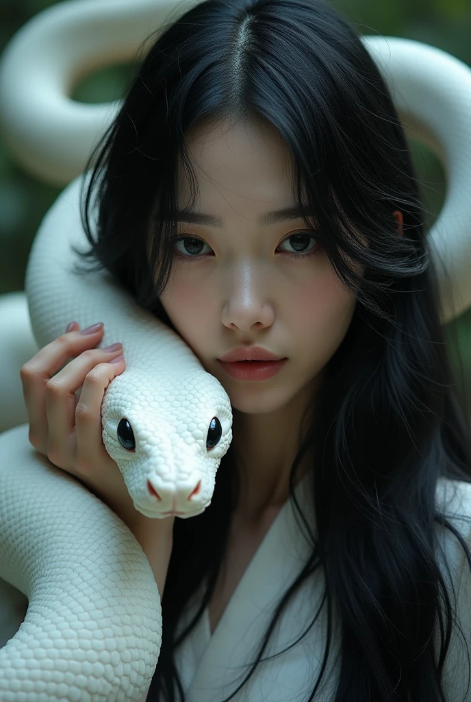 Woman using snakes , Smart eyes with a core that makes you feel like ...