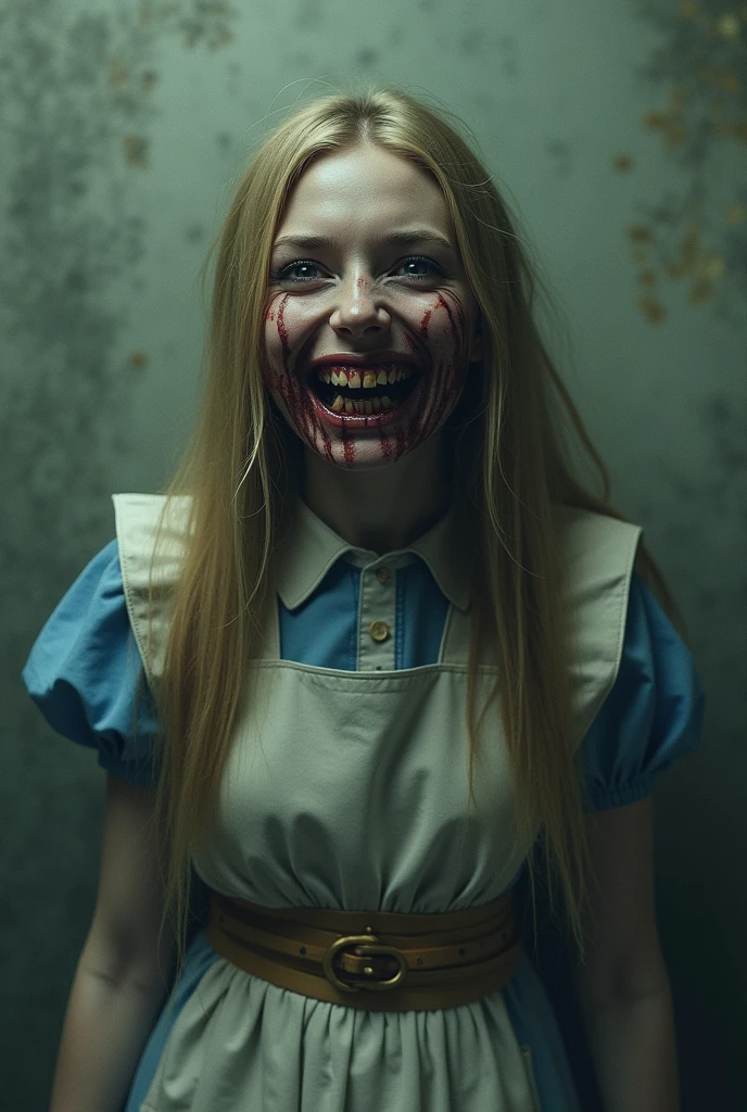 Alice in Wonderland wearing straight Jacket WITH a disturbing Smile And ...