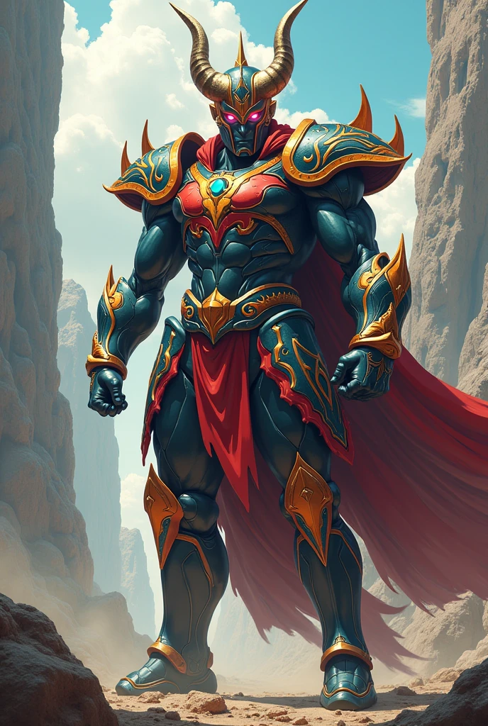 Anime Ancient warrior superhero character. Maximum details on outfit ...