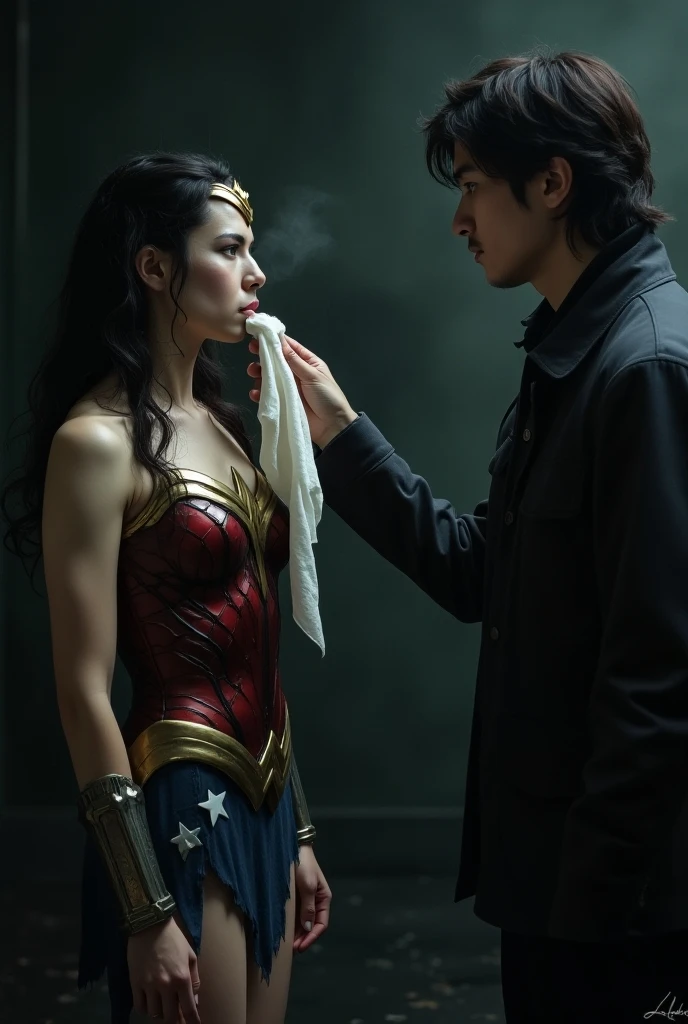 chloroform scene from an episode of the Wonder Woman series - SeaArt AI