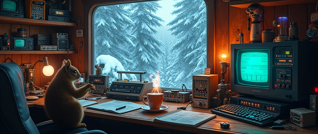 [NO PEOPLE] alone, remote scientific station, winter outpost - SeaArt AI